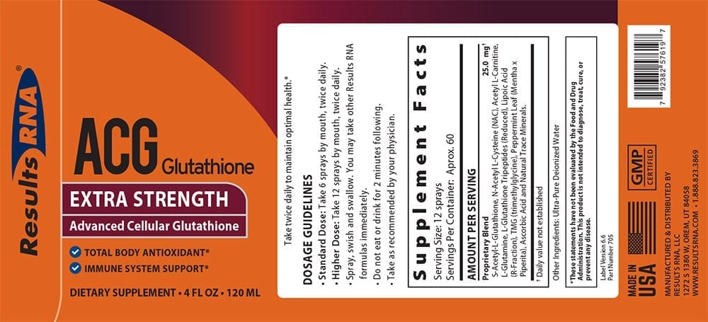 ACG Glutathione Spray | Results RNA